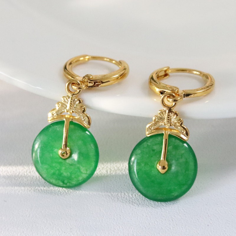 Jade Earrings - Etsy