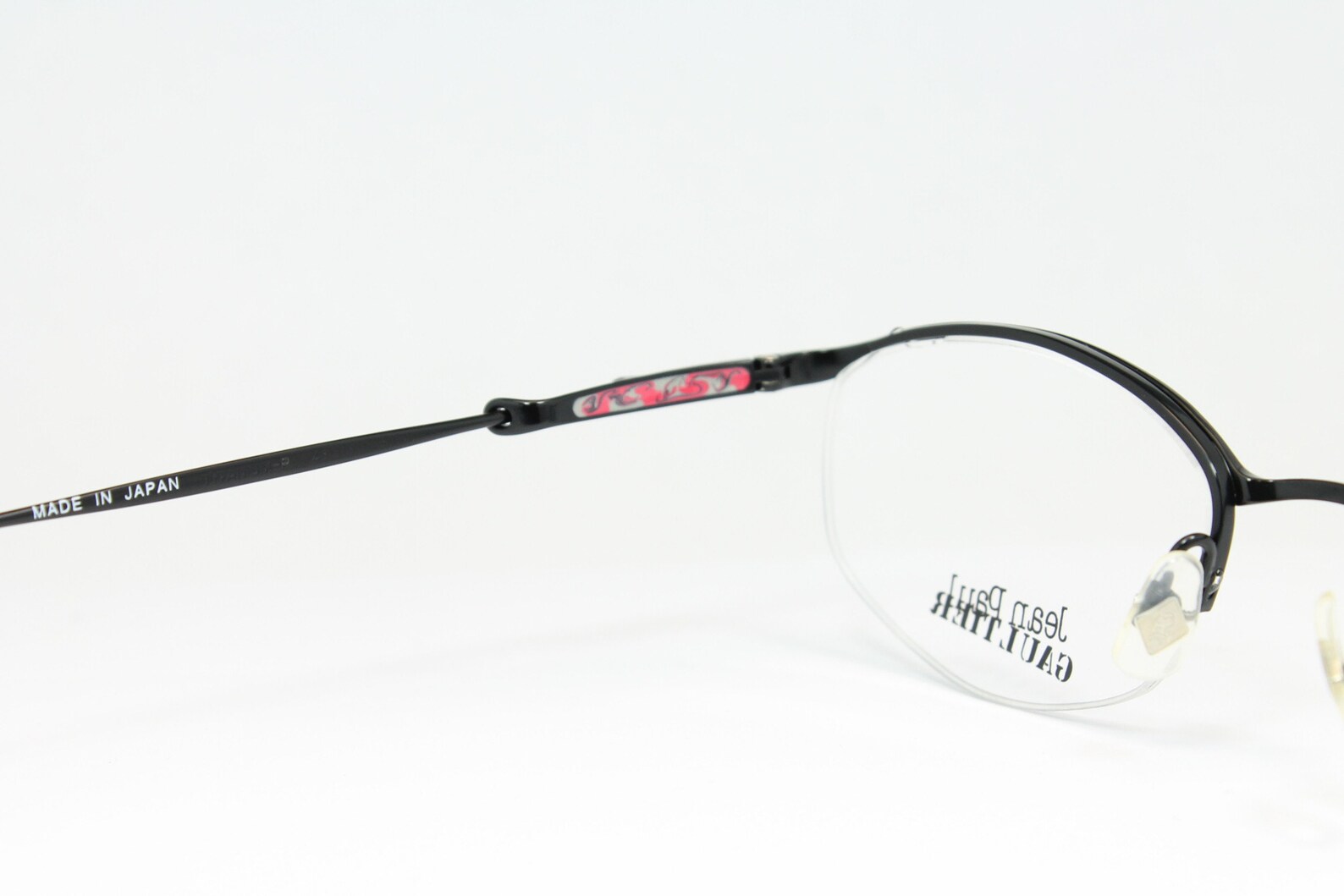 Narrow JEAN PAUL GAULTIER 55-0042 Titanium Rare Unique Original Vintage ...