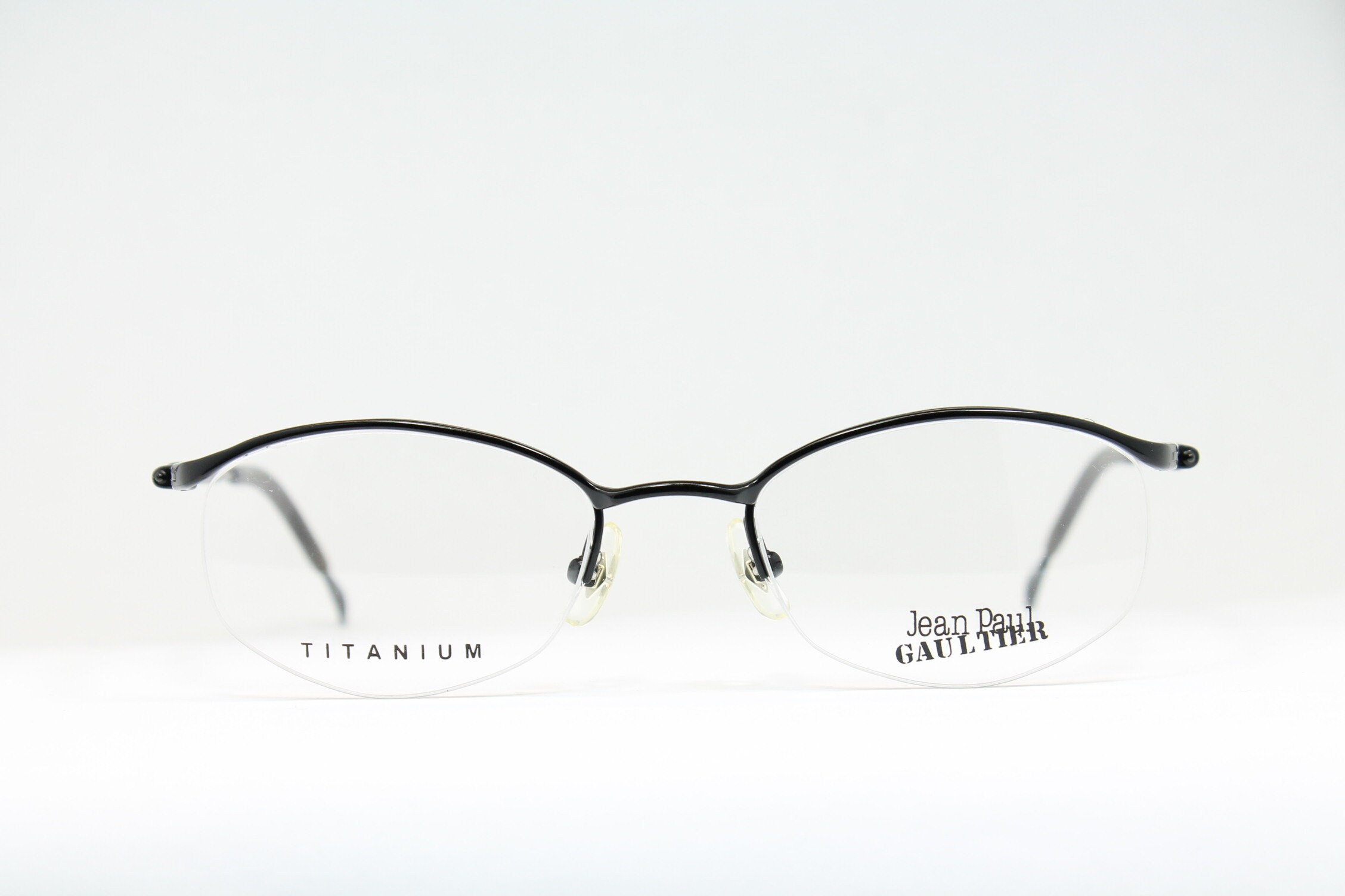 Narrow JEAN PAUL GAULTIER 55-0042 Titanium Rare Unique Original Vintage ...