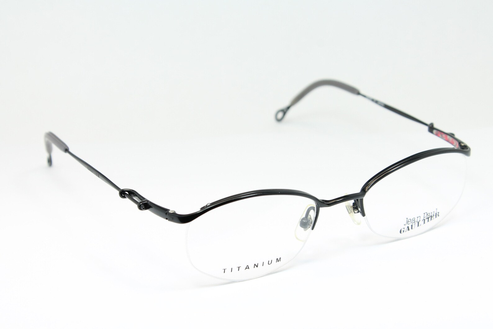 Narrow JEAN PAUL GAULTIER 55-0042 Titanium Rare Unique Original Vintage ...