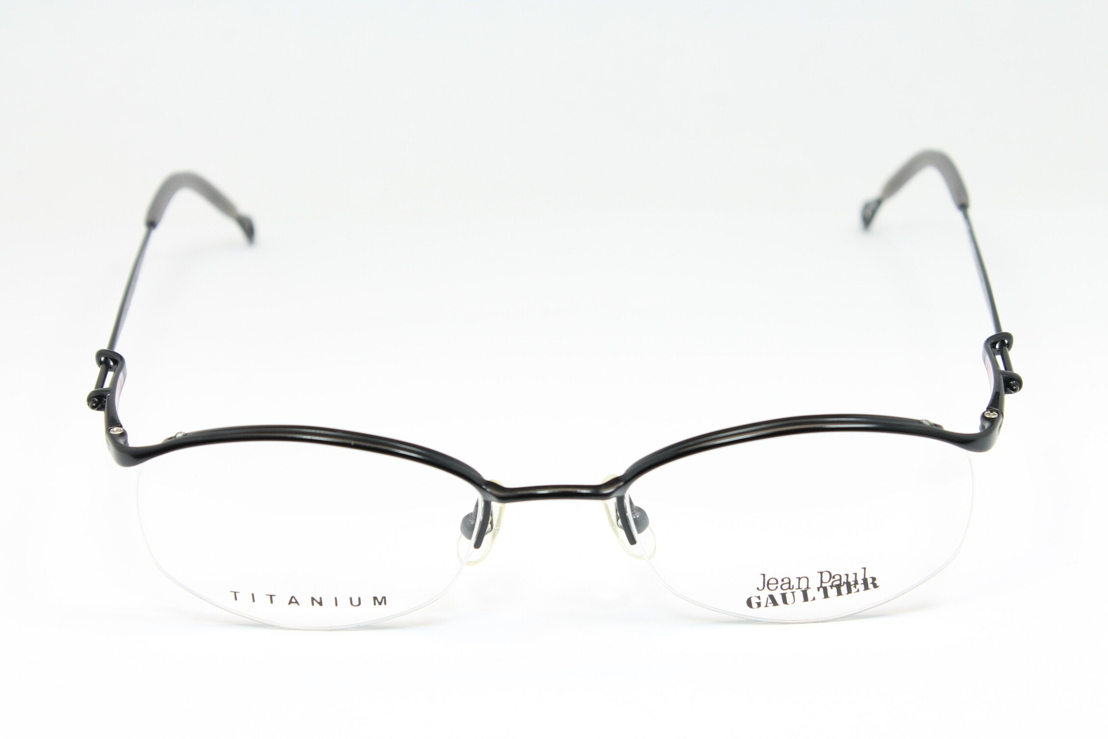 Narrow JEAN PAUL GAULTIER 55-0042 Titanium Rare Unique Original Vintage ...