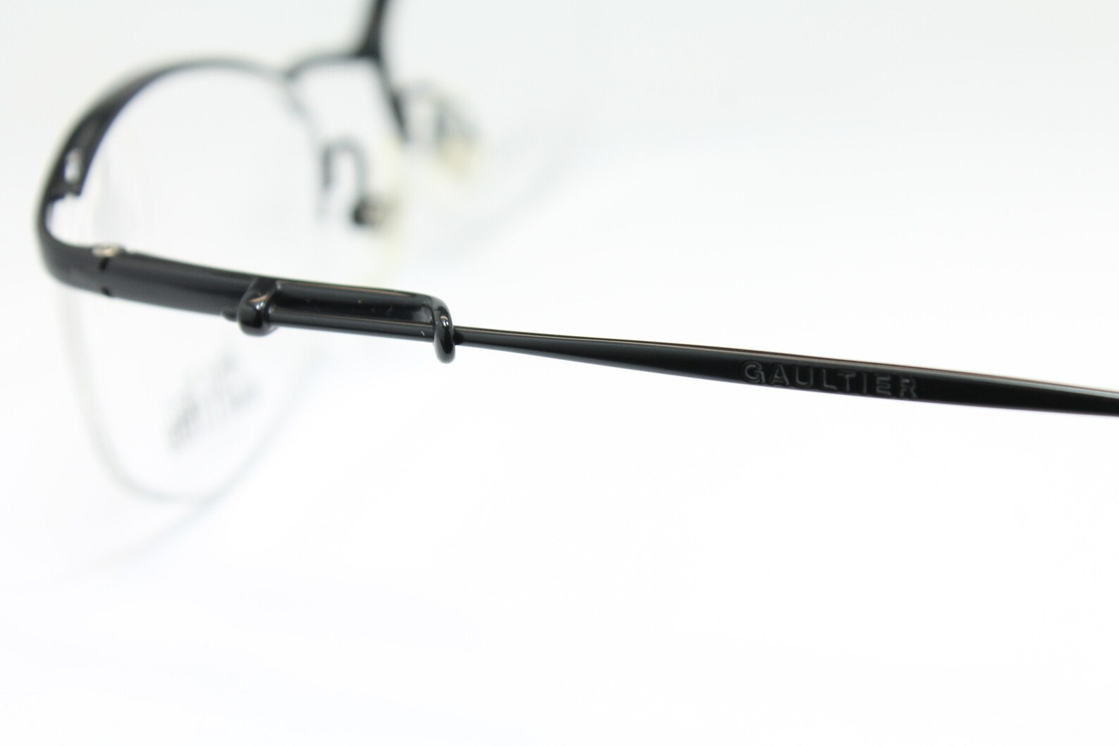 Narrow JEAN PAUL GAULTIER 55-0042 Titanium Rare Unique Original Vintage ...