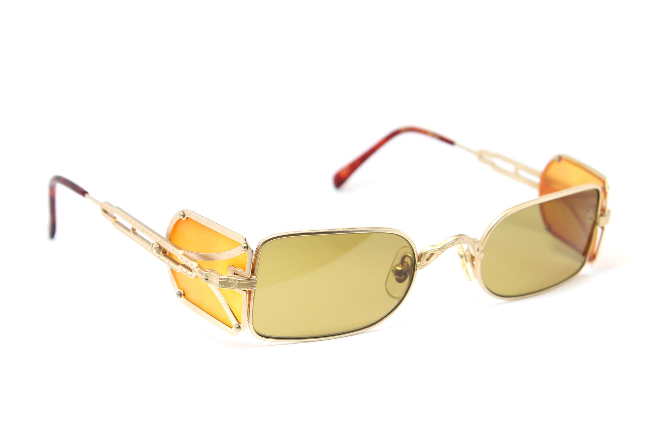 Original MATSUDA 10611 MG Side Shield Titanium Gold Steampunk Rare ...