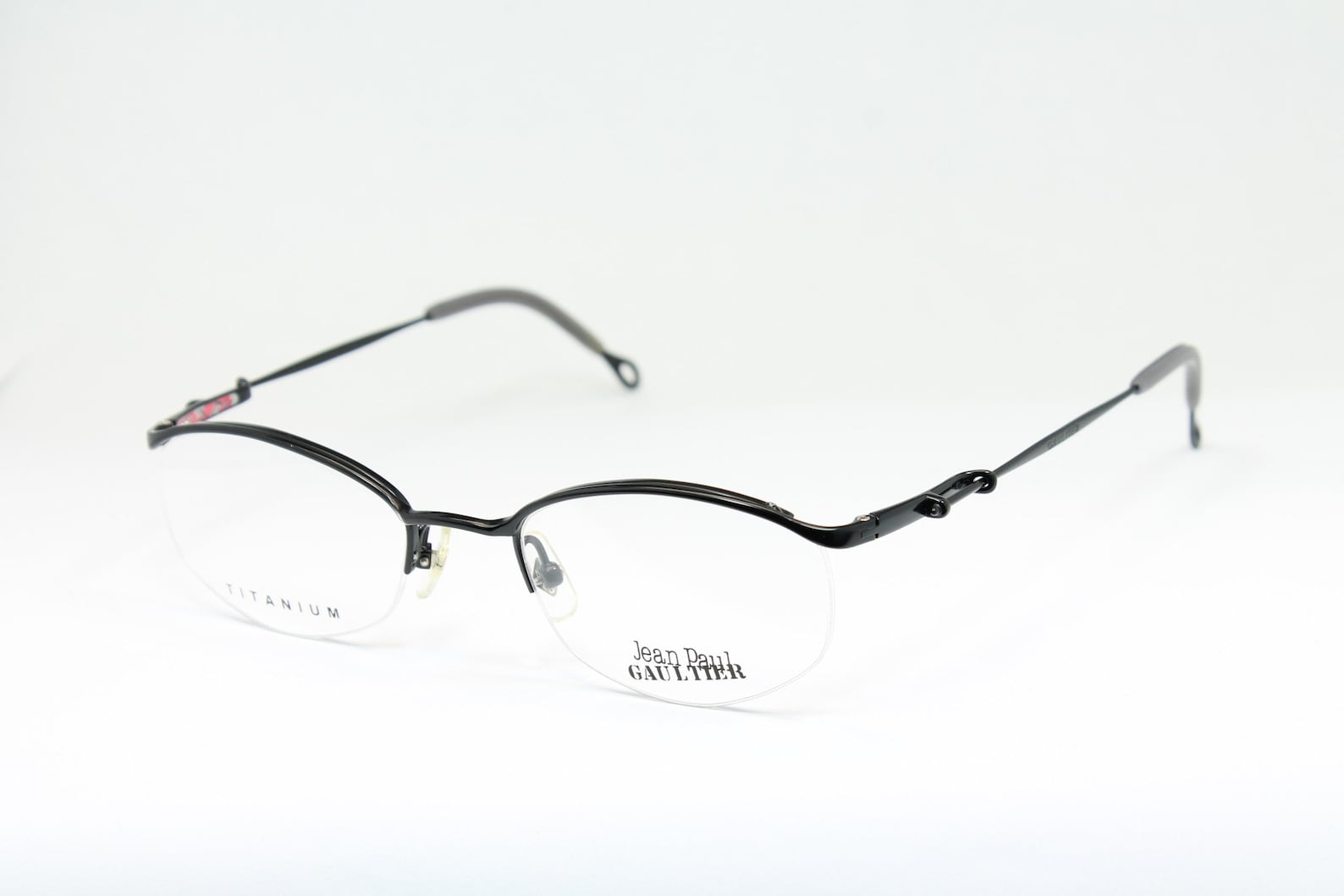 Narrow JEAN PAUL GAULTIER 55-0042 Titanium Rare Unique Original Vintage ...