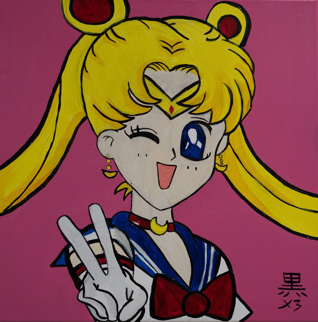 Sailor Moon Hand Painted - Etsy