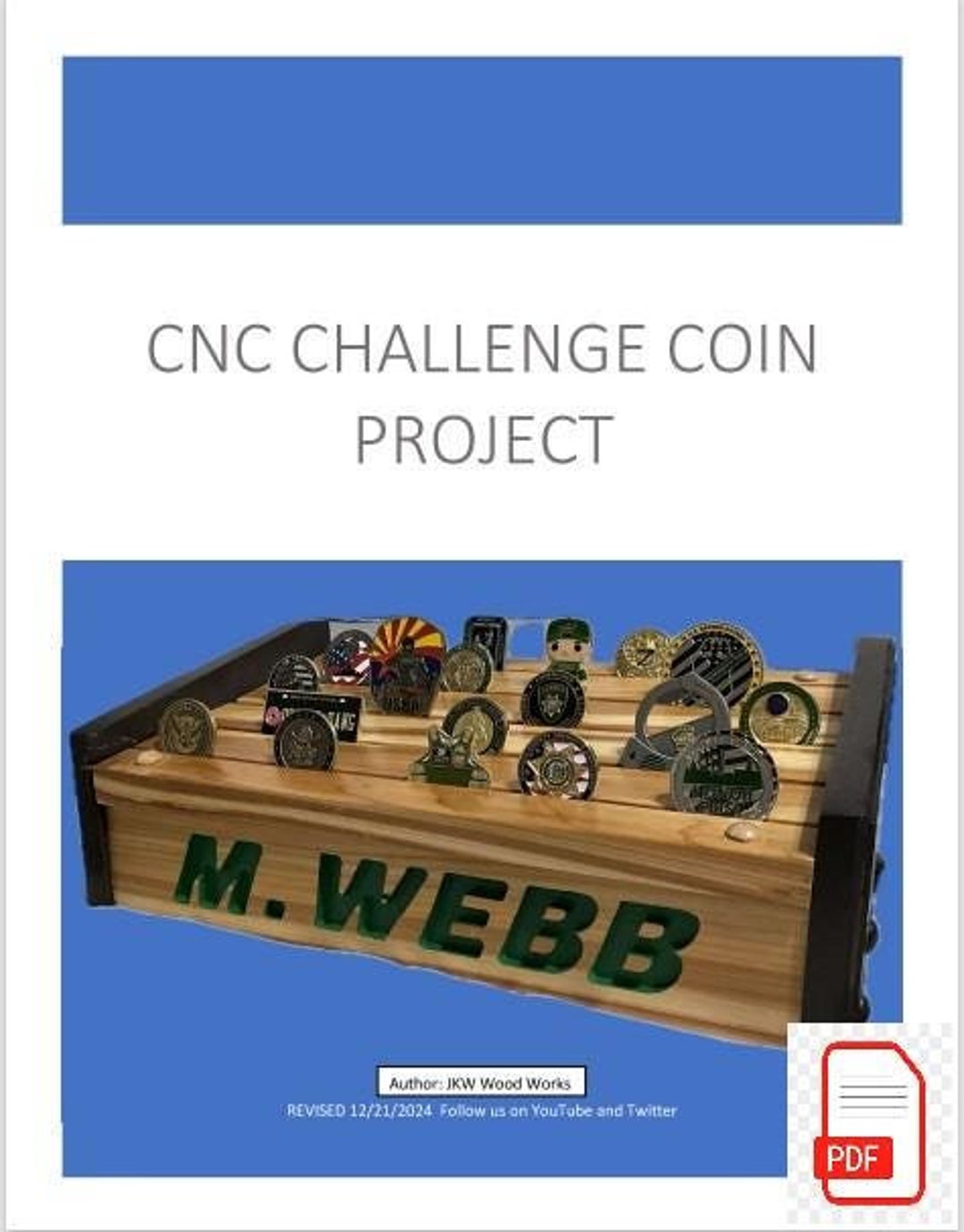 Challenge Coin Project Plans! CNC Files Included! - Etsy