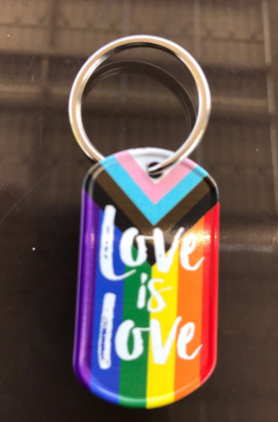 Love is Love Pride Celebration Dog Tag Necklace Gift LGBTQ Stainless ...