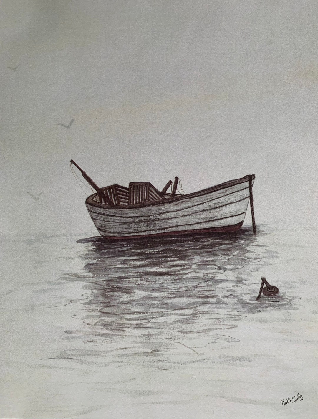 Calm Sea Art Print - Etsy