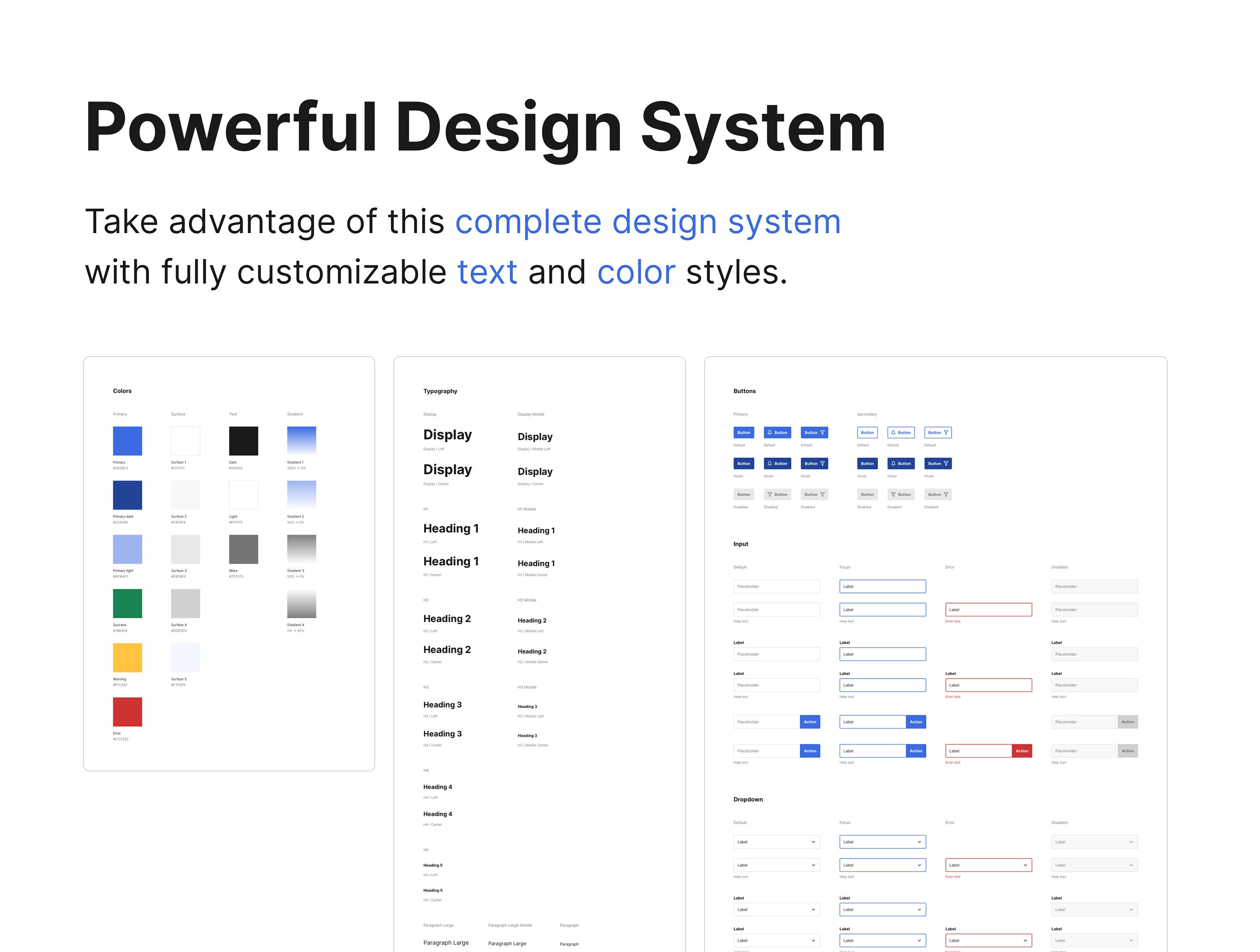 Dash UI Kit - Light | Full-featured Premium Interface Builder | Website ...