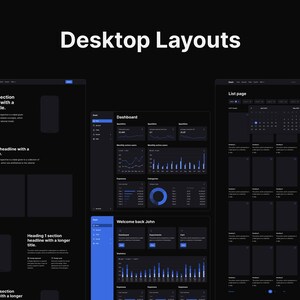 Dash UI Kit - Dark | Full-featured Premium Interface Builder | Website ...
