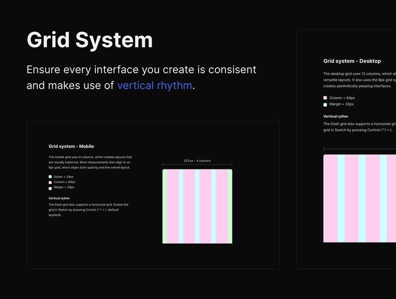 Dash UI Kit - Dark | Full-featured Premium Interface Builder | Website and App | Sketch and ...