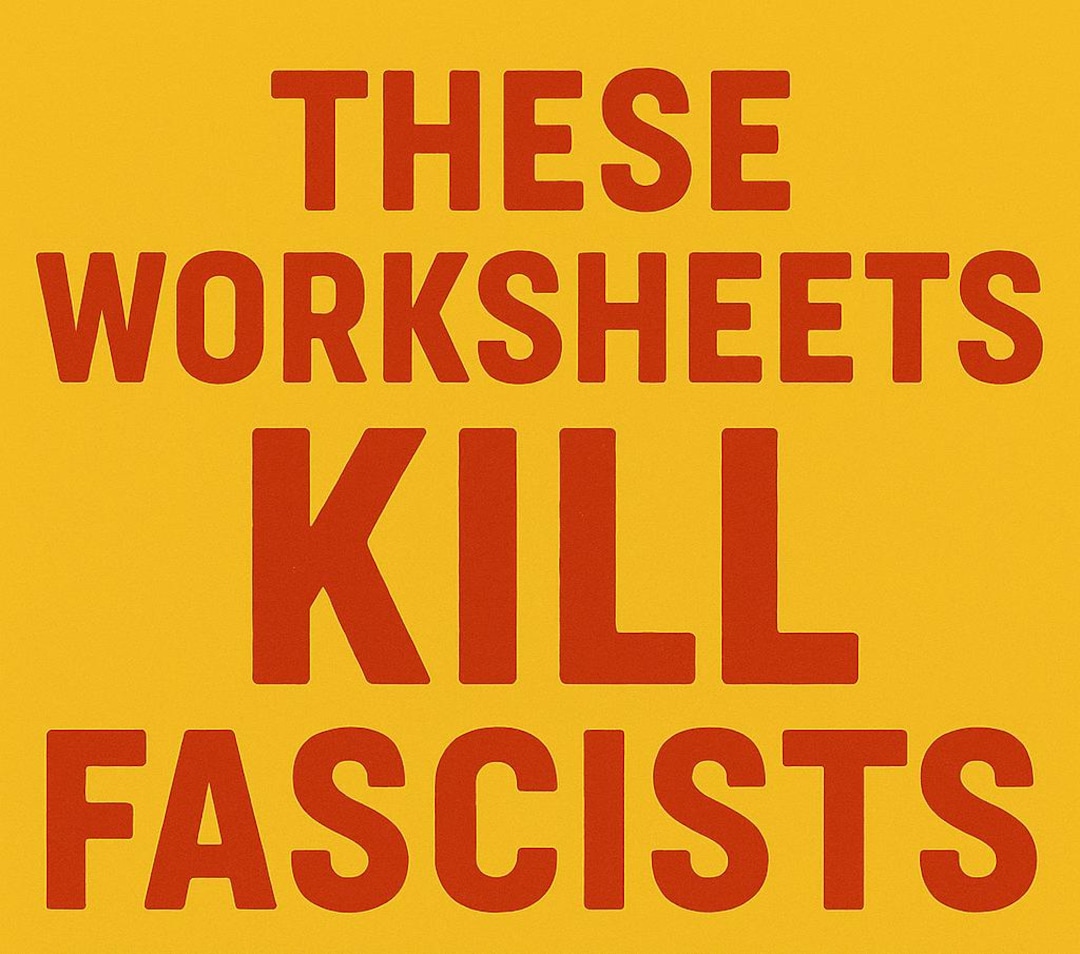 These Worksheets Kill Fascists - Printable, Anti-fascist Activity Pack ...