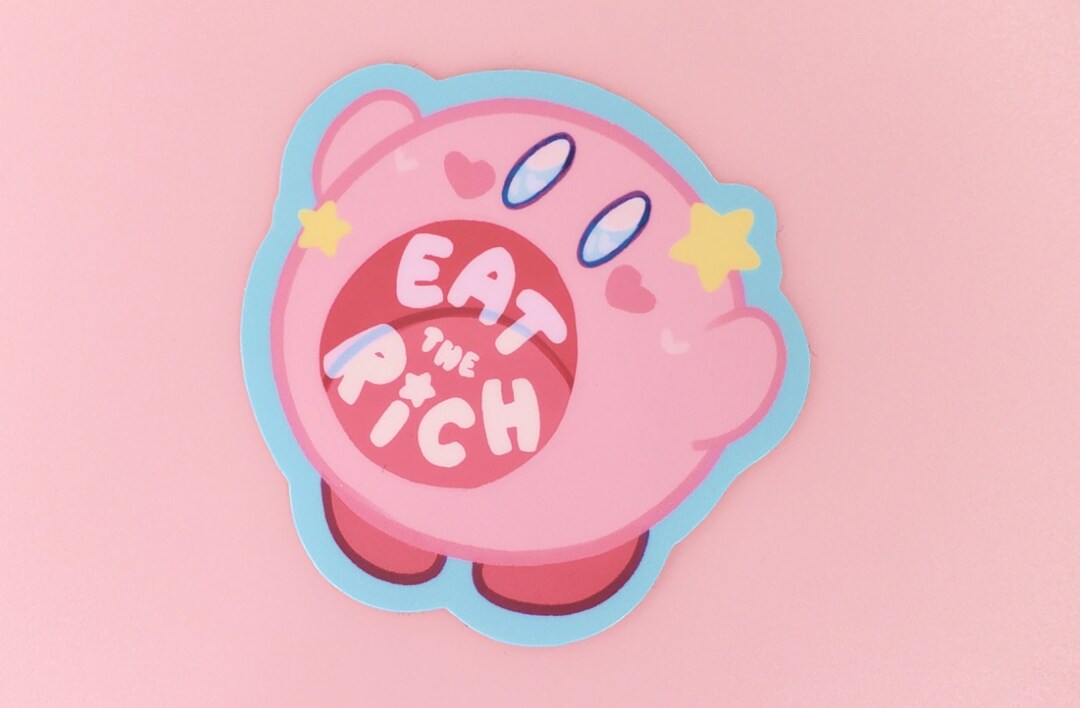 Eat the Rich Big Sticker - Etsy