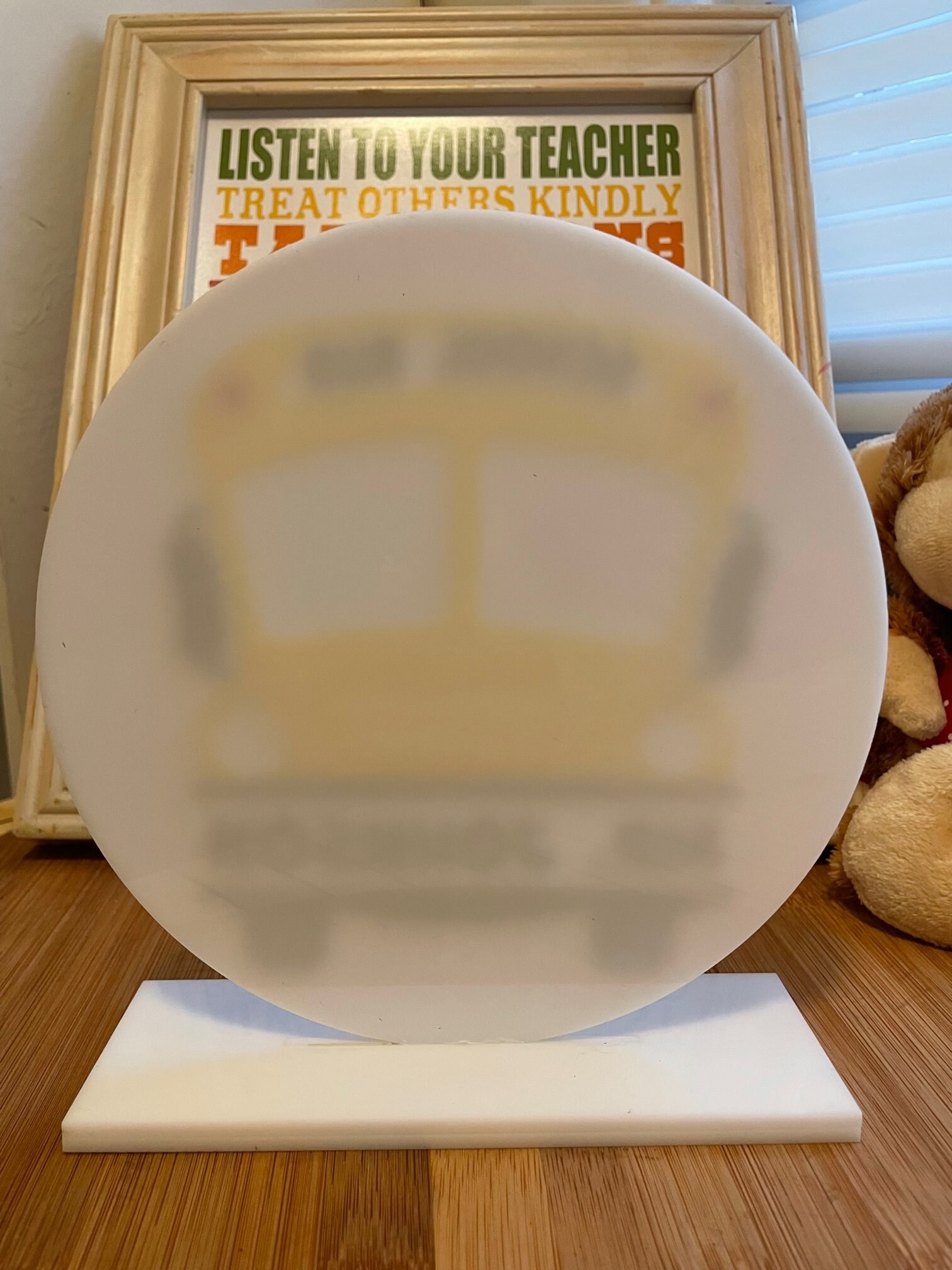 Personalized Teacher Bus Driver Desk Stand Sign - Etsy