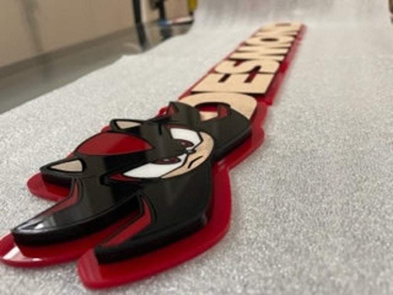 Sonic the Hedgehog Name Sign Kids Room Wall Decor Sonic Birthday Gift ...