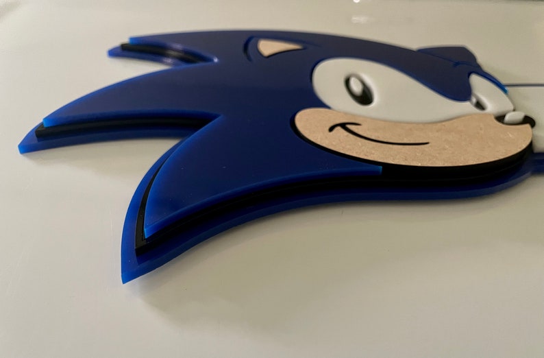 Sonic the Hedgehog Name Sign Kids Room Wall Decor Sonic - Etsy