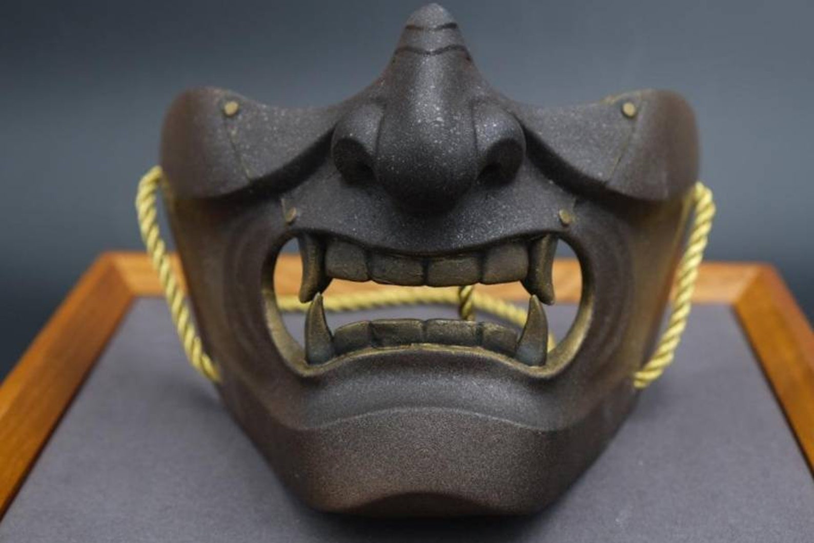 Samurai mask menpo oni demon hannya Ayakashi japanese | Etsy