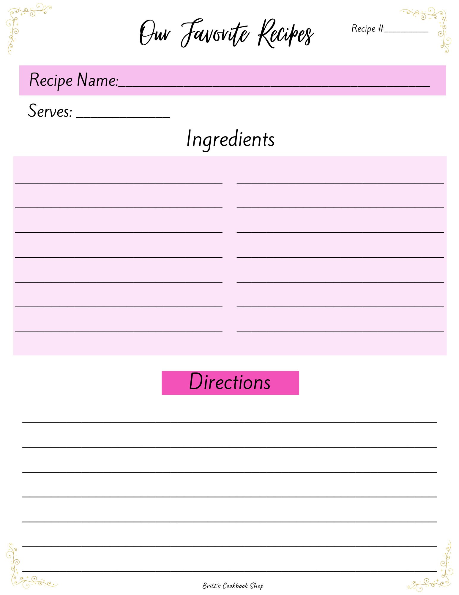 Meal Planner Printable, PDF, Weekly Meal Planner, 8.5 X 11 Size, Meal ...