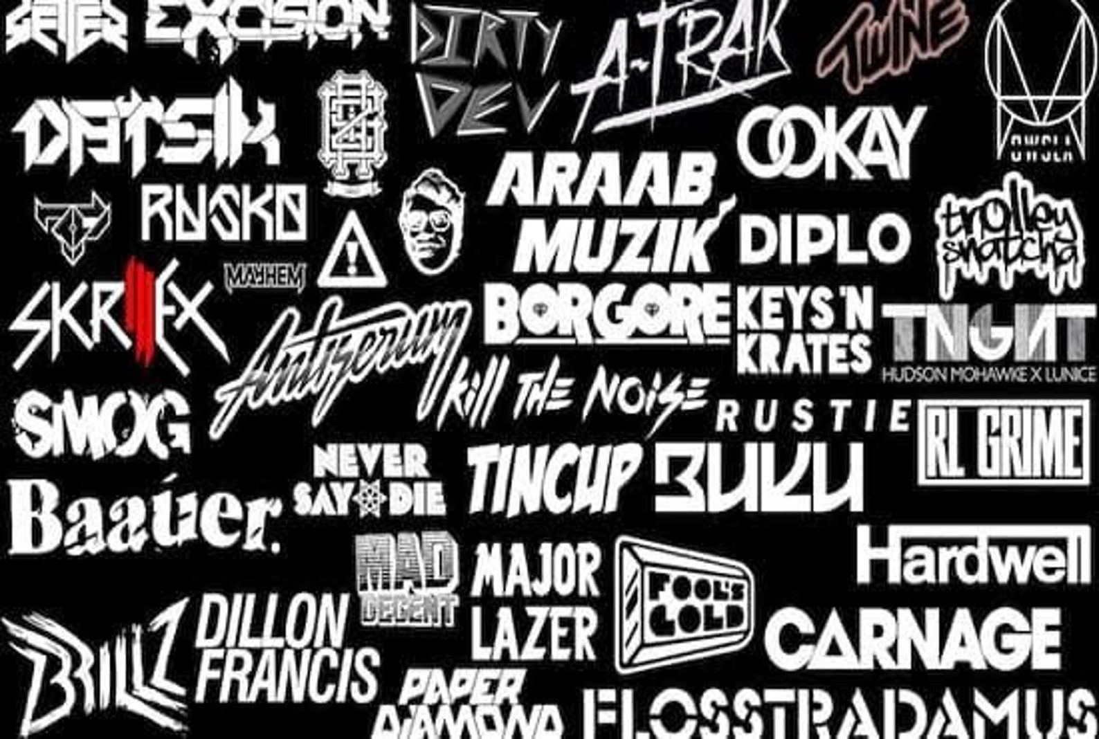 Any Band Or Artist Logo Edm Dj Artist Dubstep Festival Car Etsy