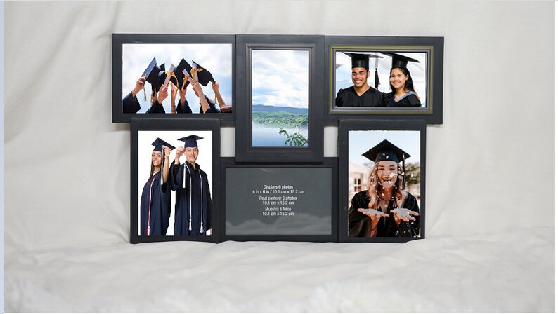 Wood Custom Frame, Classic Frame, Display Mutiple Photos, Graduation ...