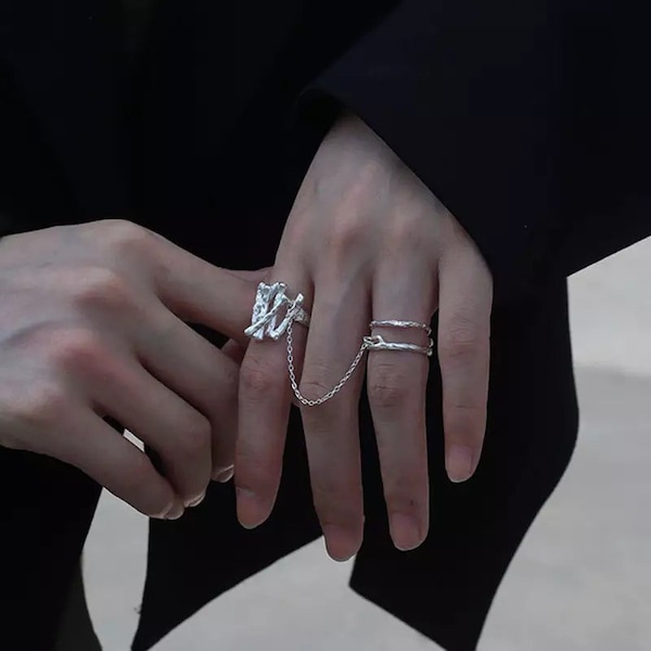 Double Ring Chain - Etsy