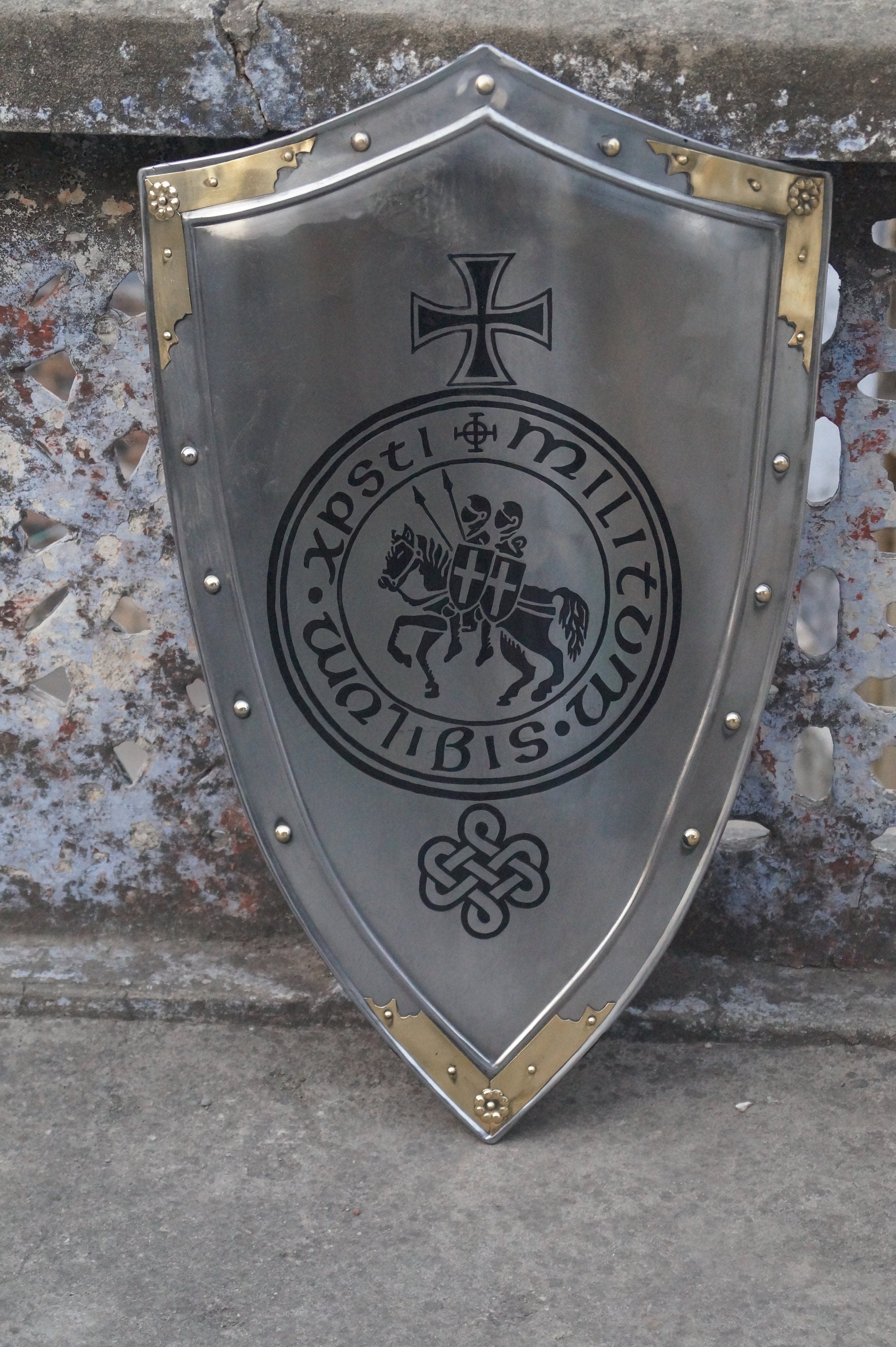 Mittelalterliche Templer Ritter Rüstung Schild 28 Zoll am - Etsy.de