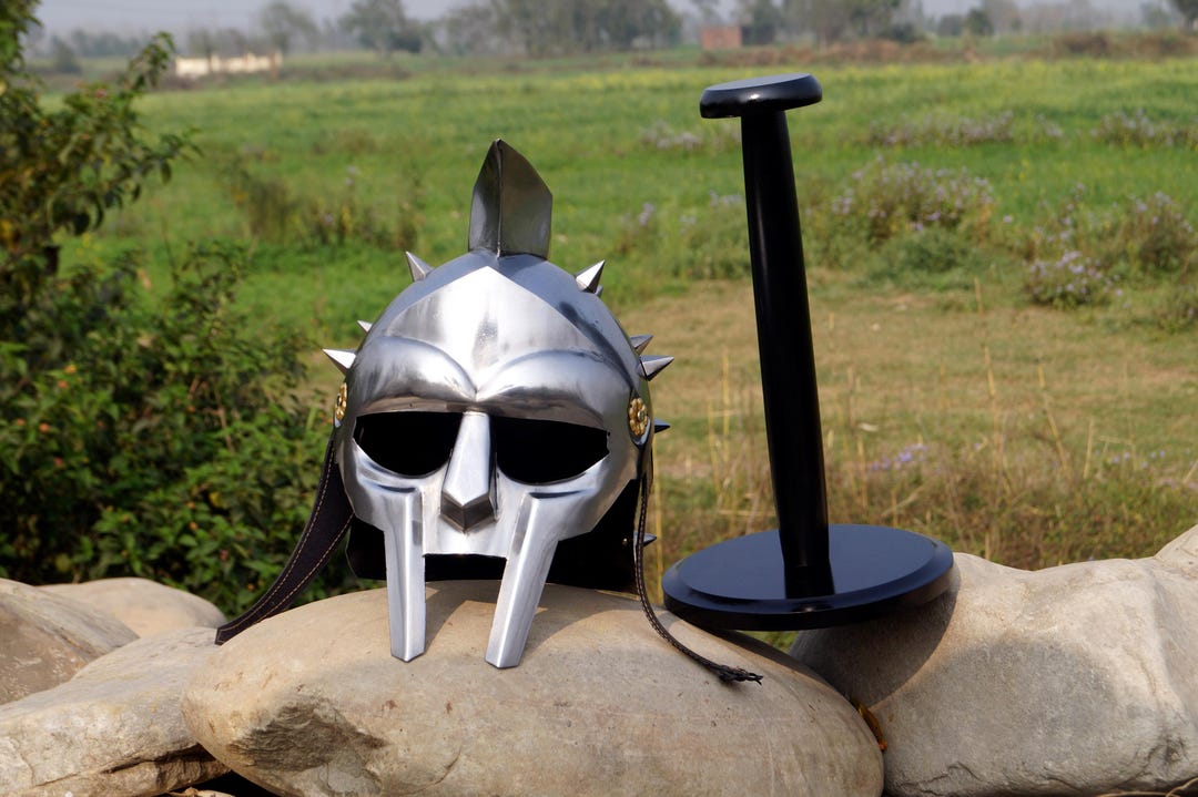 Gladiator Maximus Warrior Medieval Armor Helmet Knight Spartan ...