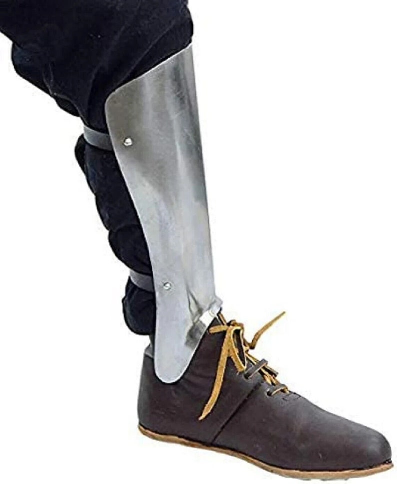 Medieval Leg Armor Greaves Legs Protection 18 Gauge Steel - Etsy