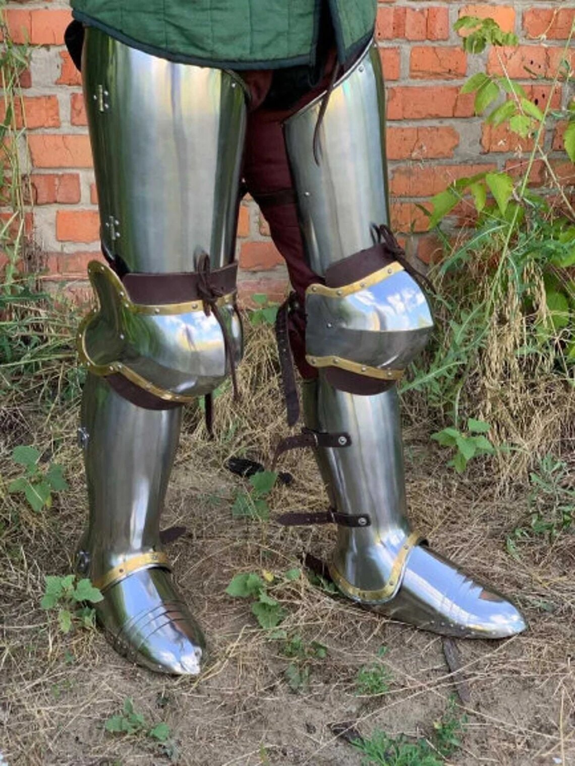 Medieval Combat Leg Armor Set SCA LARP Steel Leg Protection - Etsy