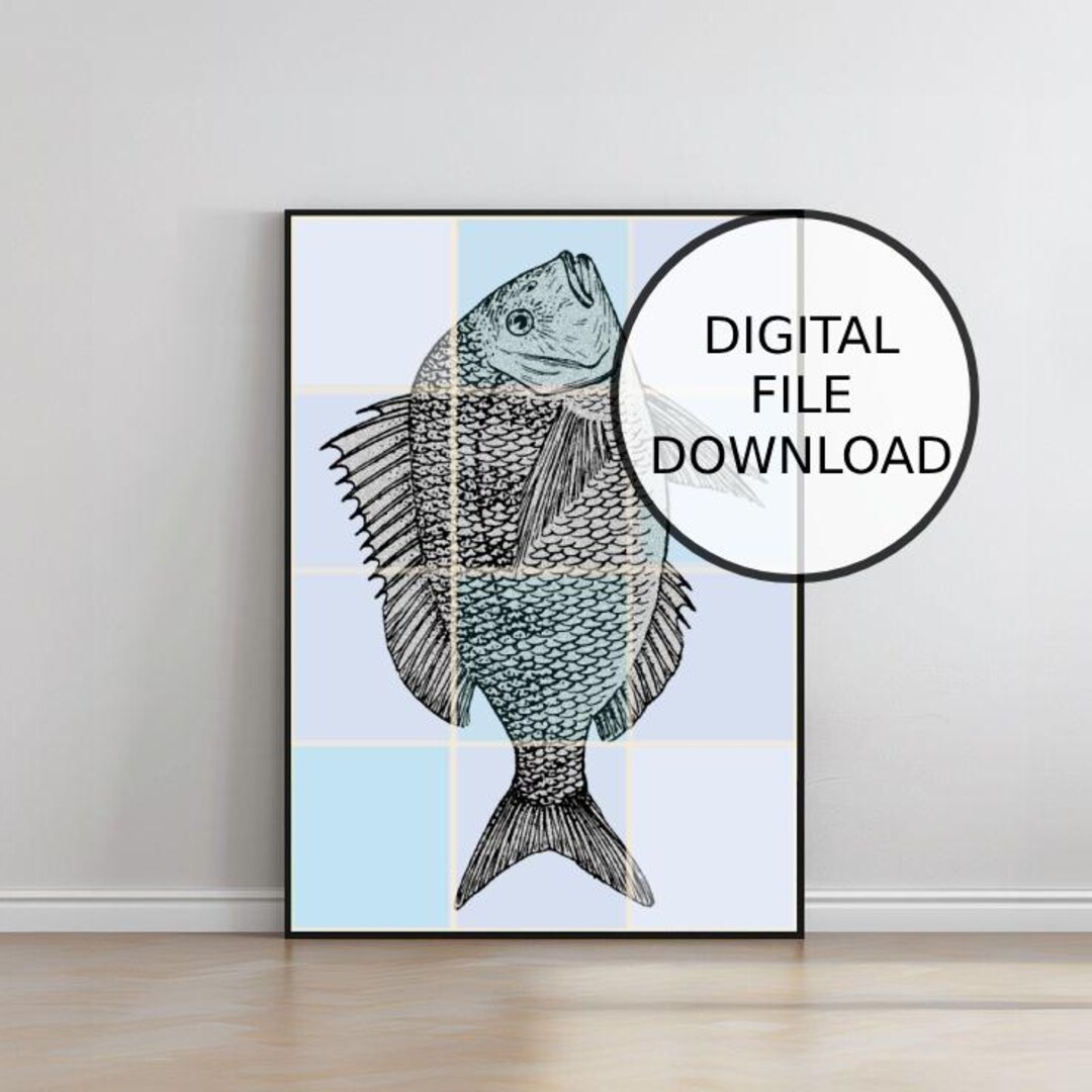 Digital Art, Fish Drawing, Sea Drawing, Custom Drawing, Digital Drawing ...
