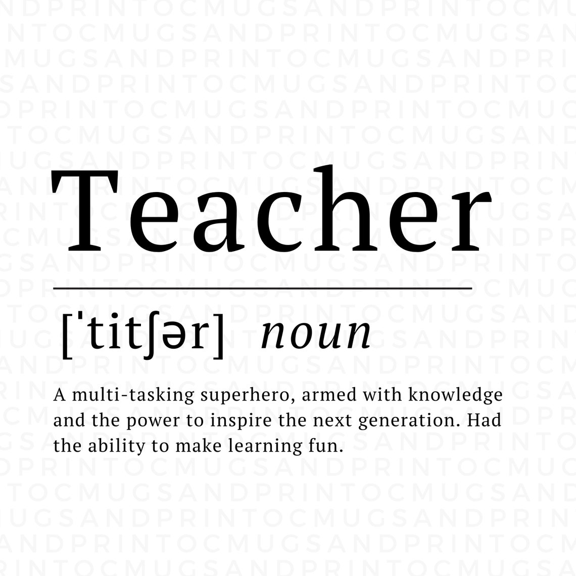Teacher Definition SVG PNG Design, Teacher Appreciation SVG, Teacher ...