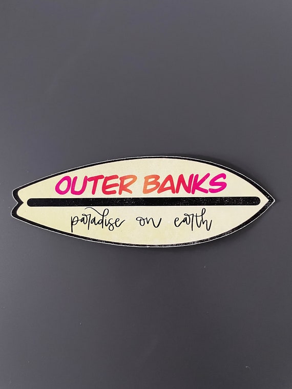 Outer Banks Surfboard Sticker - Etsy