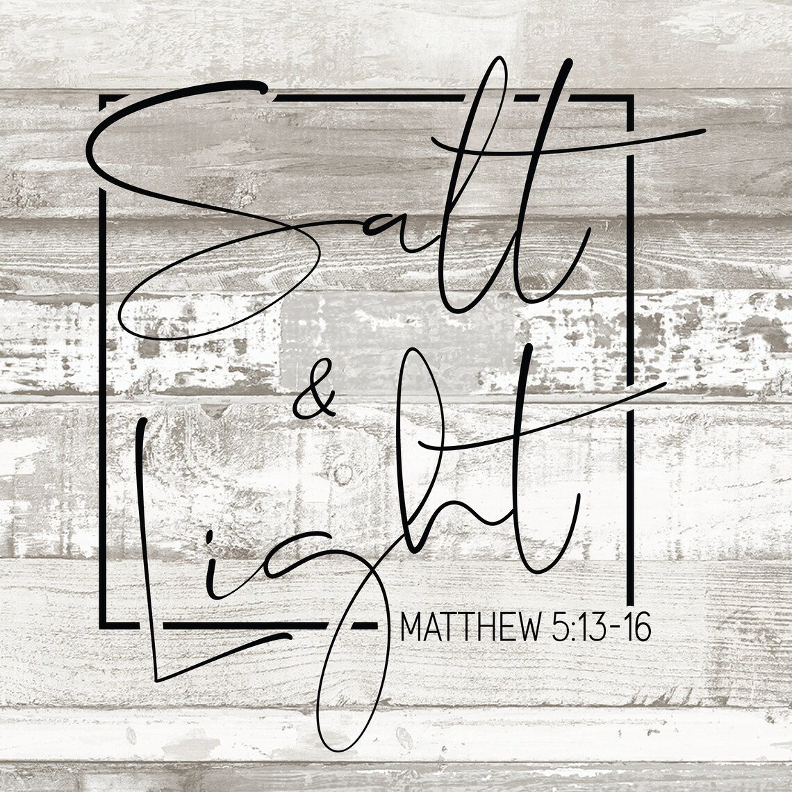 Salt and Light SVG Cut File - Etsy