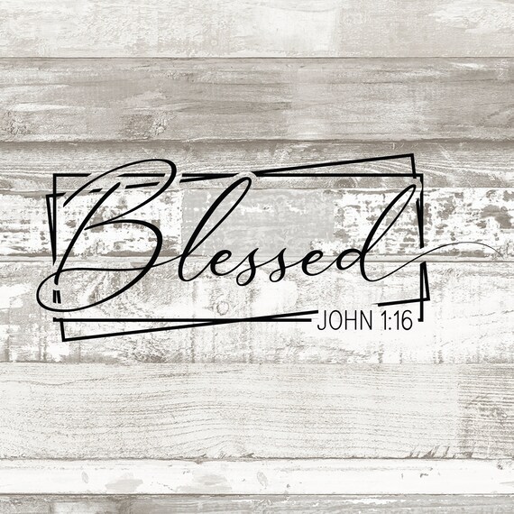 Blessed SVG Cut File | Etsy