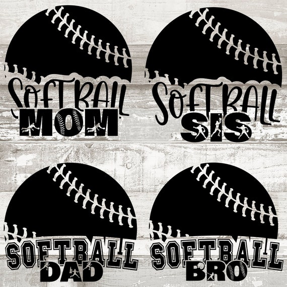 Softball Family SVG | Etsy