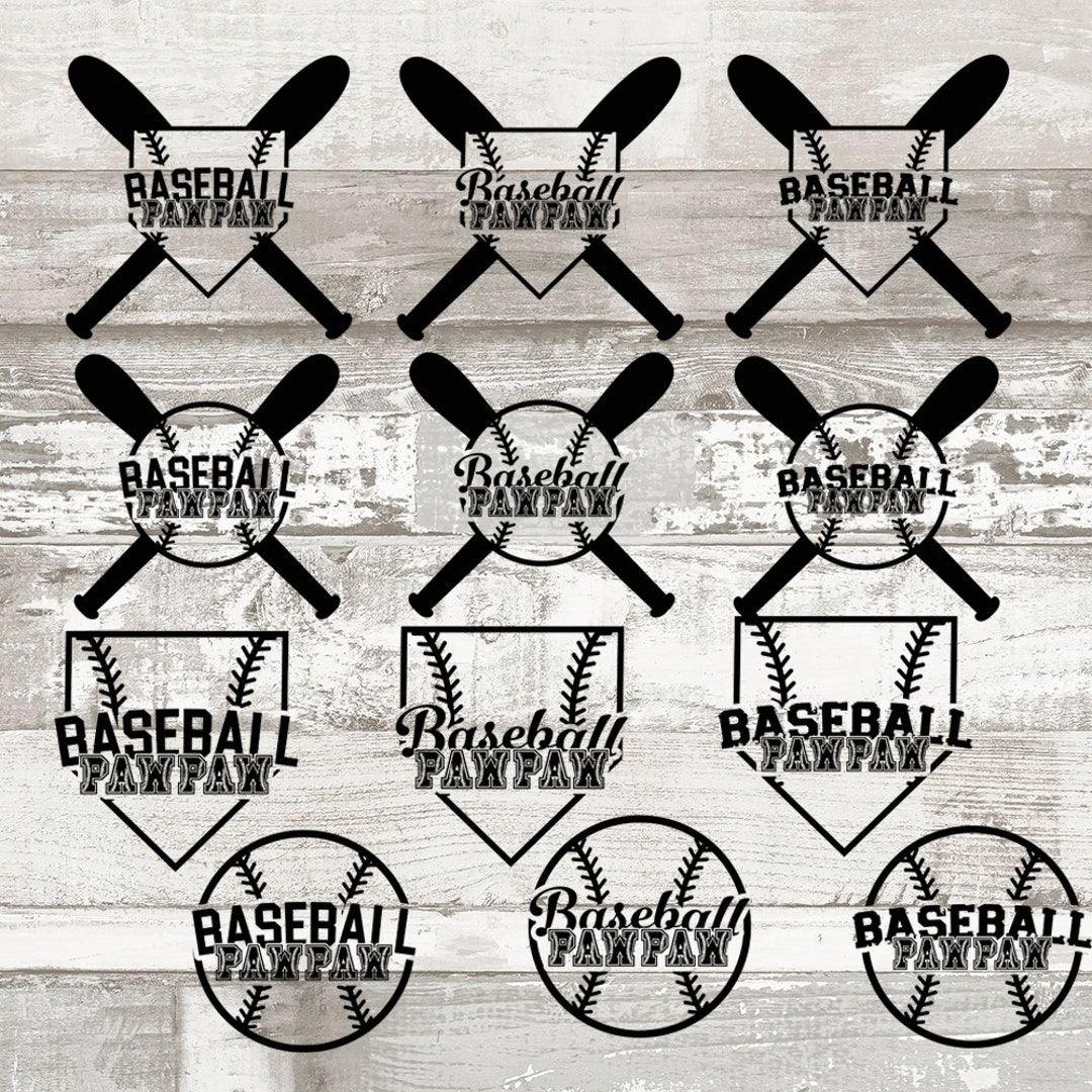 Baseball Pawpaw SVG Bundle - Etsy