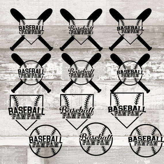 Baseball Pawpaw SVG Bundle | Etsy