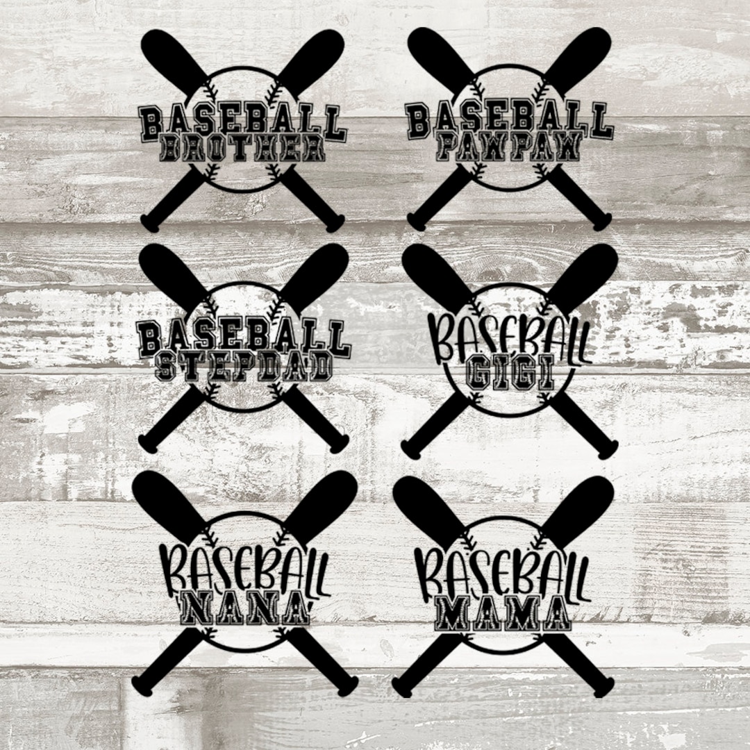Baseball Family SVG Bundle - Etsy