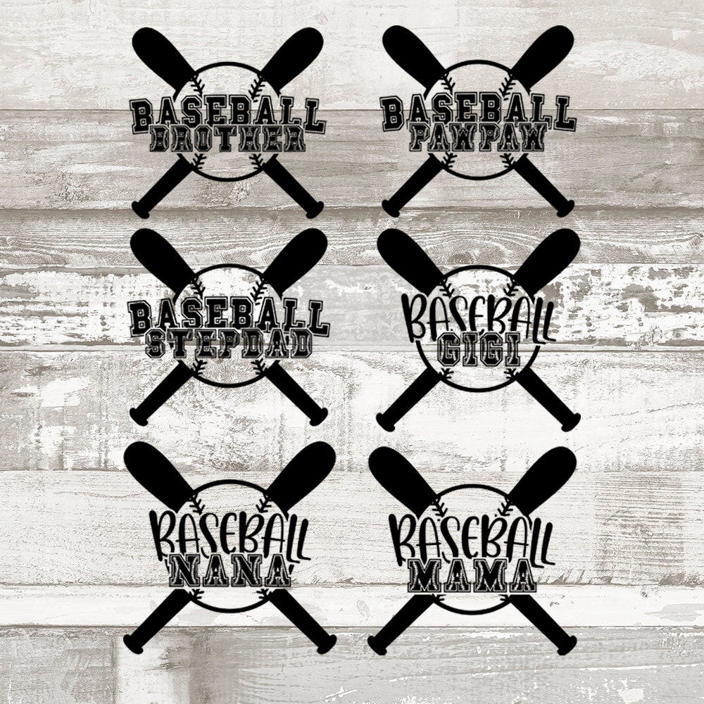 Baseball Family SVG Bundle - Etsy
