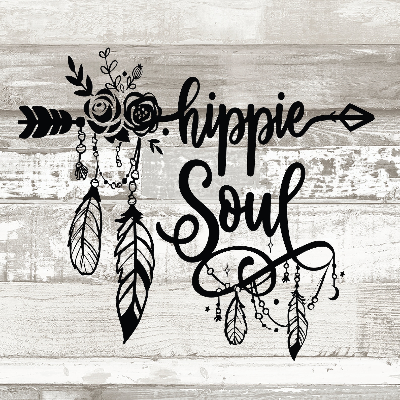 Hippie Soul Decal - Etsy