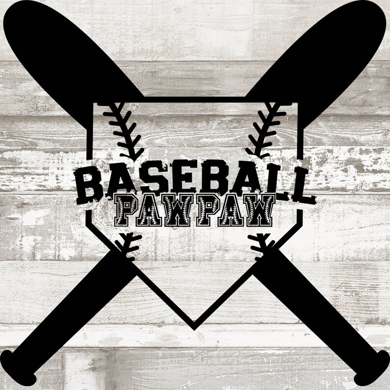 Baseball Pawpaw SVG Bundle - Etsy
