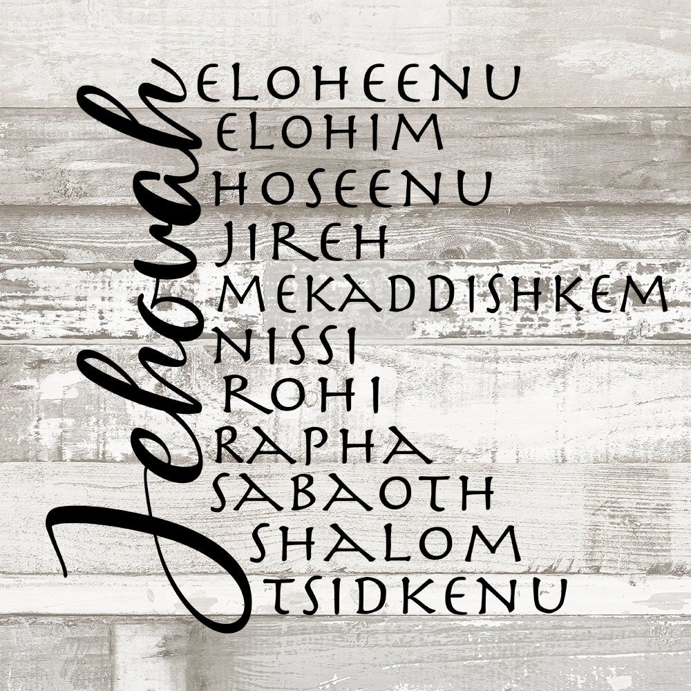 Jehovah Names - Etsy
