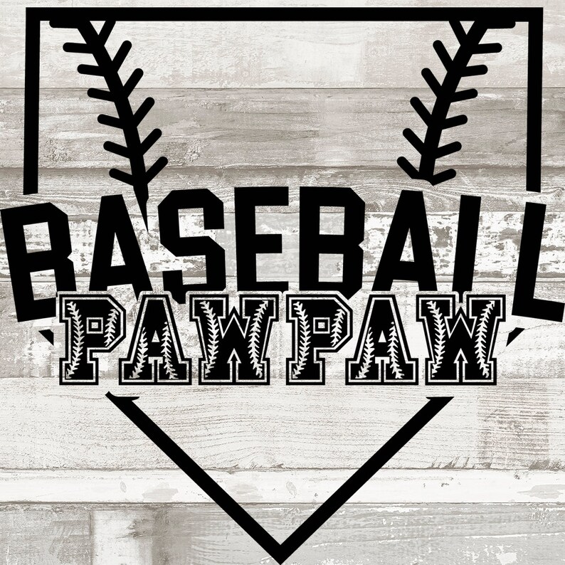 Baseball Pawpaw SVG Bundle - Etsy