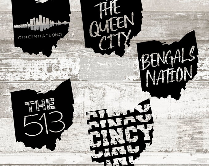 Cincinnati Ohio SVG Bundle - Etsy