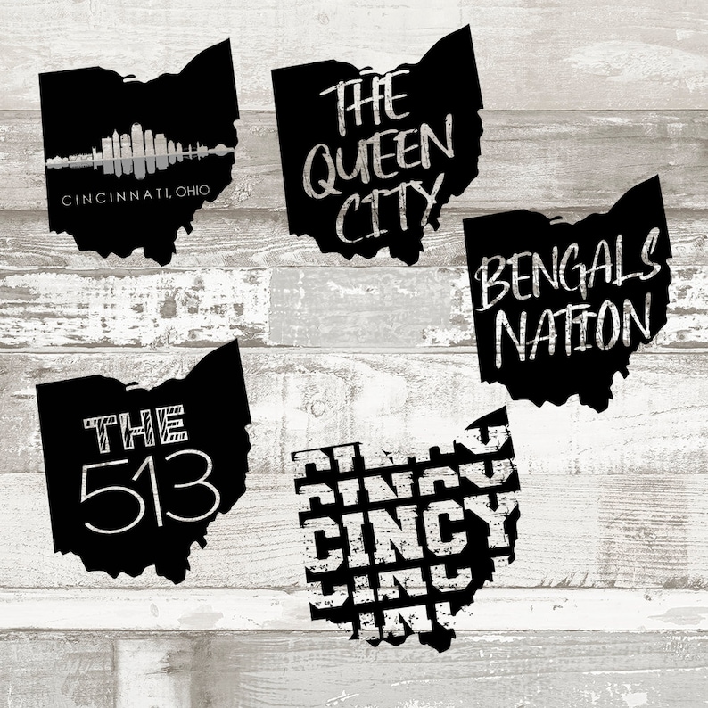 Cincinnati Ohio SVG Bundle - Etsy