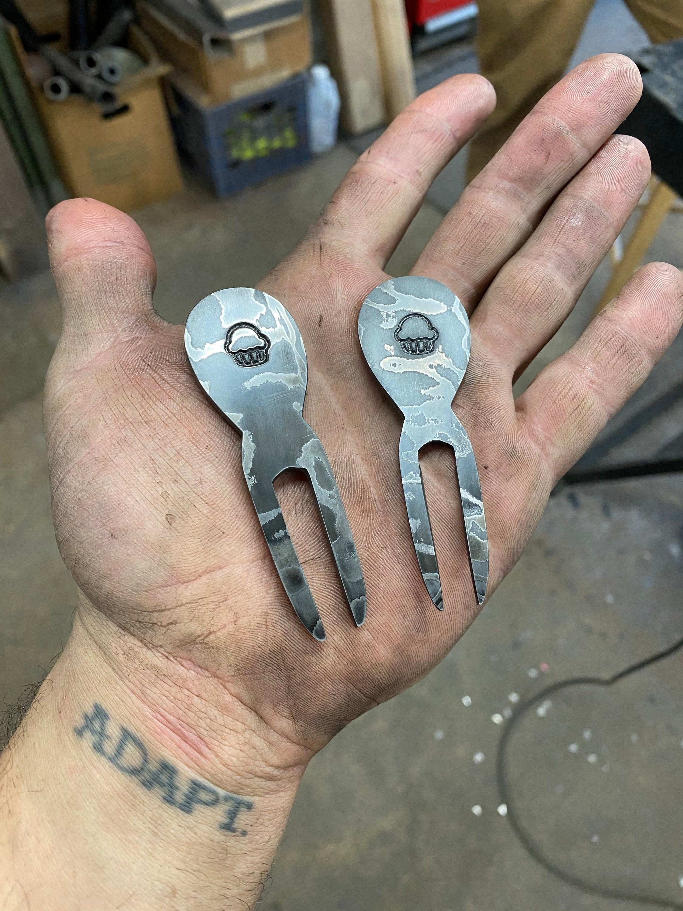 Handmade Damascus Steel Golf Divot Repair Tool | Etsy