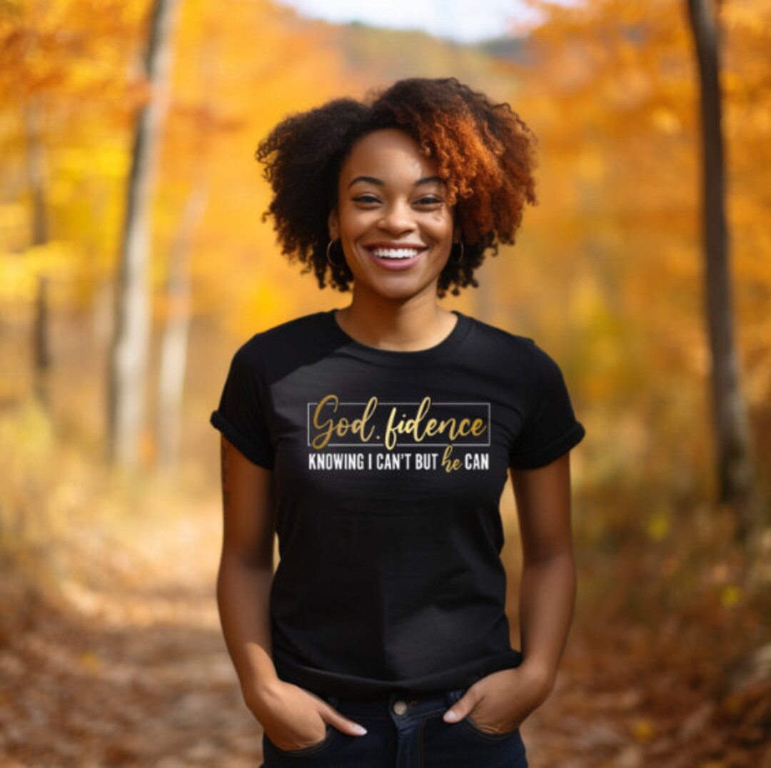 Godfidence, Christian Shirt, Jesus Shirt, Religious Shirt, Faith Shirt ...