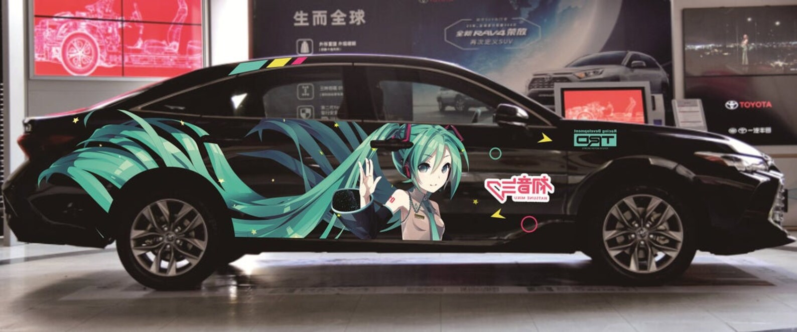 Anime Itasha Hatsune Miku Full Color Car Stickers Decal Wrap Etsy