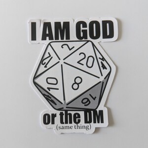 Dnd DM Sticker Dnd Dungeon Master Dungeons and Dragons | Etsy