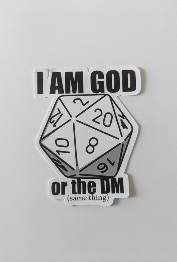 Dnd DM Sticker Dnd Dungeon Master Dungeons and Dragons | Etsy